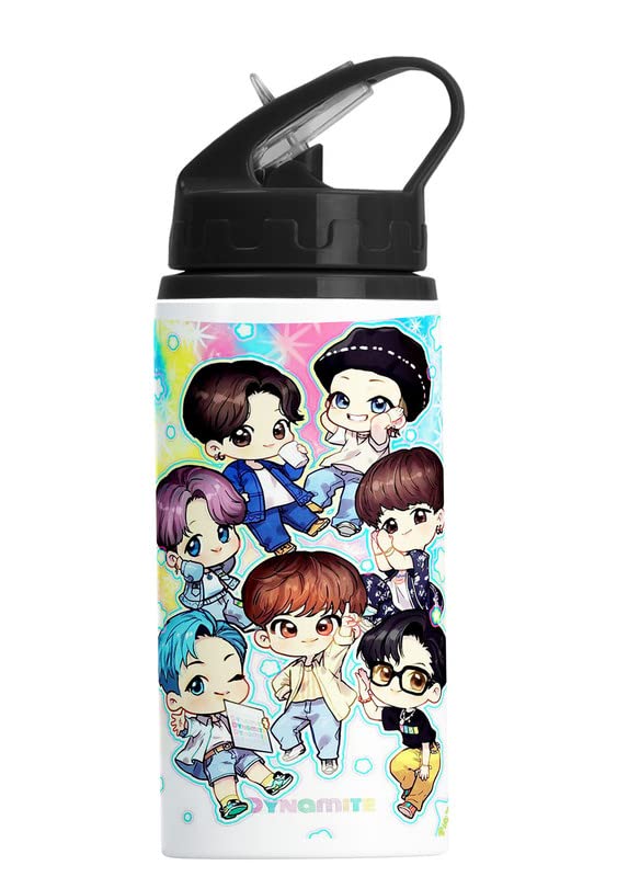 BYSR FASHION Bts Sipper Bts Water Bottle For Boys Girls Friends 600ml ...