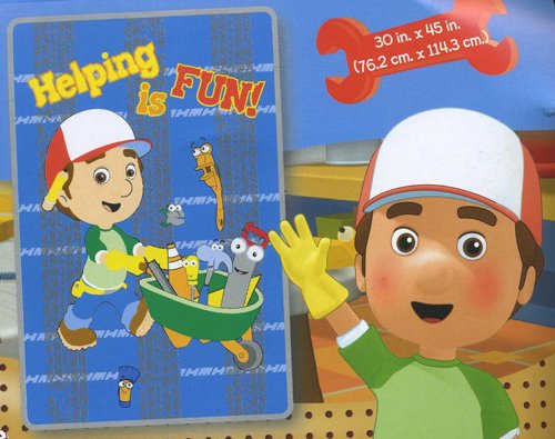 Amazon.com: Disney Handy Manny Plush Toddler Blanket - Helping is Fun ...