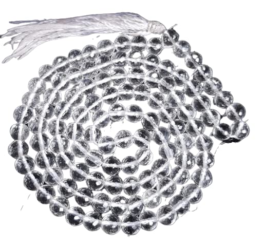 The Millennium Gallery Spatika Mala Transparent & Shiny Diamond Cut ...