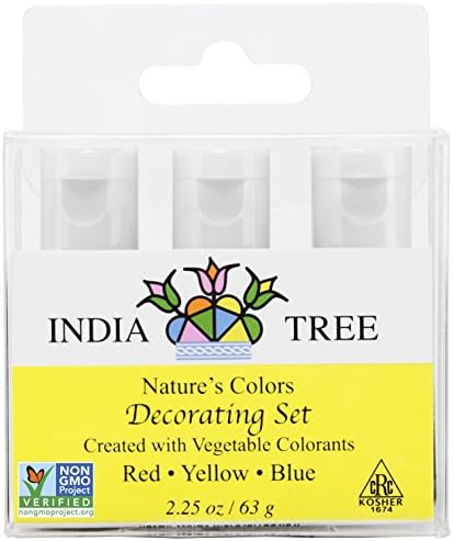 Amazon.com : India Tree Natural Decorating Colors Set, 3-Count 2.25 ...