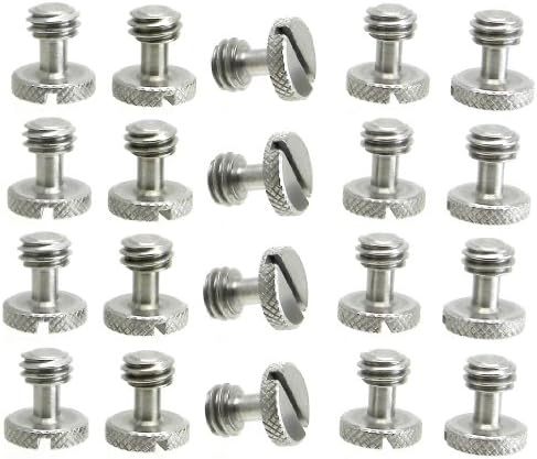 Amazon.com : 20 x 1/4" Stainless Steel Flat Head Screw for Camera ...