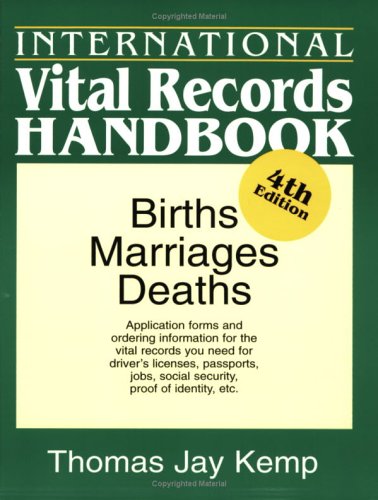 International Vital Records Handbook: Births, Marriages, Deaths ...