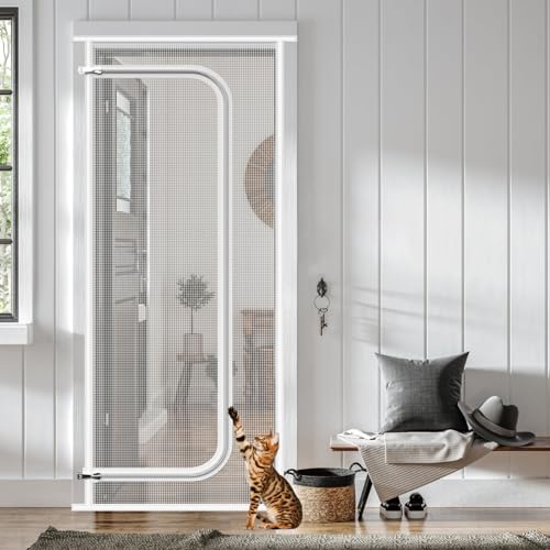Snapklik.com : Reinforced Cat Screen Door, Fits Door Size 32x78, Heavy ...