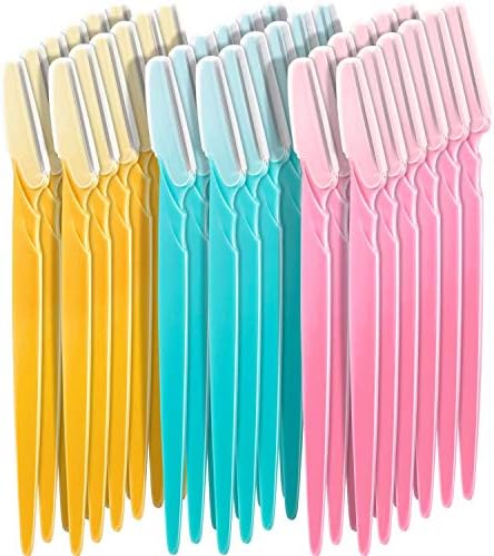 Amazon.com: Boao 60 Pieces Eyebrow Razor Shaver Dermaplaning Tool Hair ...