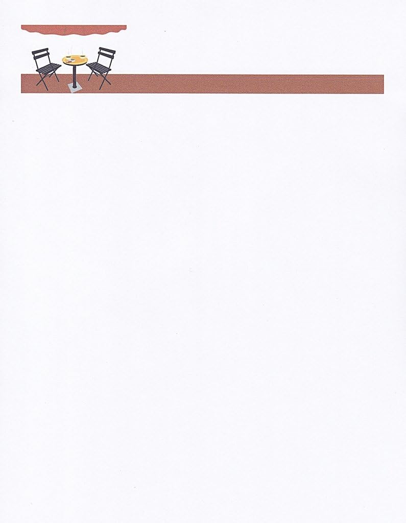 Amazon.com : Café/Coffee Shop Stationery Printer Paper 26 Sheets ...