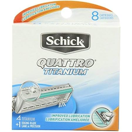 Amazon.com: Schick Quattro Titanium Refills — Schick Quattro Refills ...