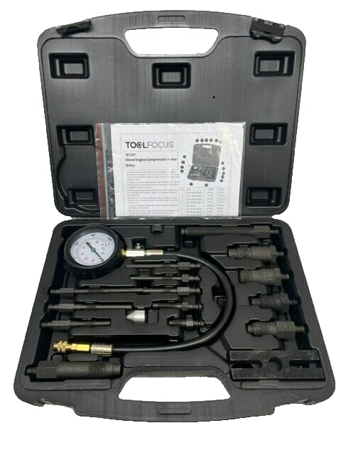 Toolfocus Diesel Engine Compression Tester Set 18 Pcs : Amazon.co.uk ...