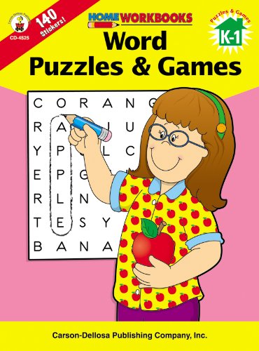 Word Puzzles & Games, Grades K - 1 (Home Workbooks): Carson-Dellosa ...