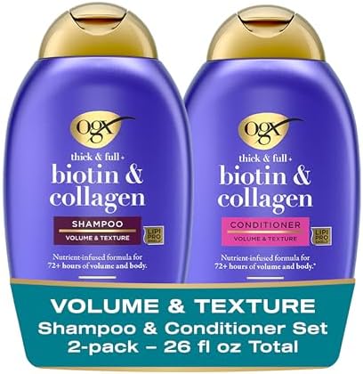 Amazon.com : OGX Thick & Full + Biotin and Collagen for Hair Volume ...