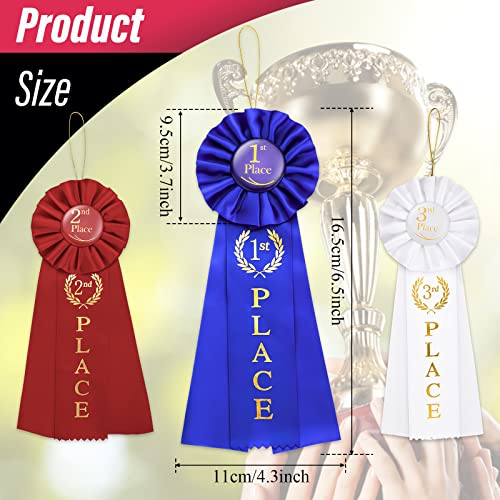 Award Ribbons 1st, 2nd, 3rd Place Rosettes Award Ribbons, Satin Award ...