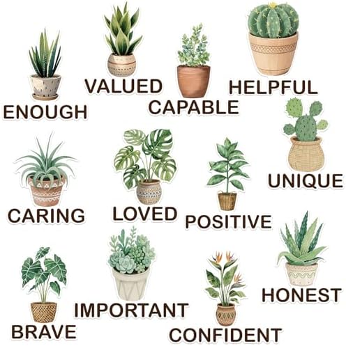Amazon.com: AmazingSpark 55 Pcs Plant Affirmation Station Bulletin ...