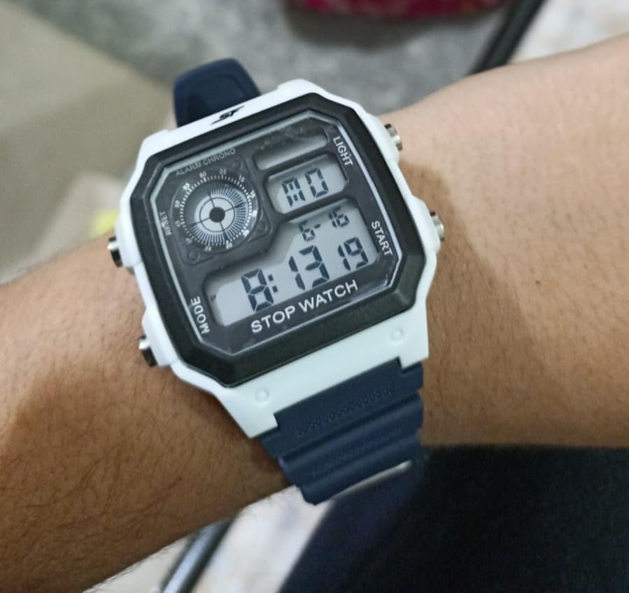 SF Hexa Digital Dial Unisex Watch With Polyurethane Strap-77123PP02 ...