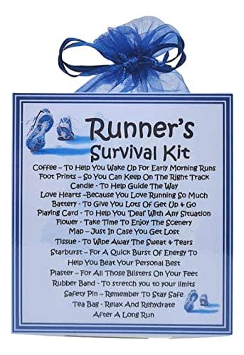 Runner's Survival Kit (Blue) ~ Fun Novelty Gift & Greetings Card ...