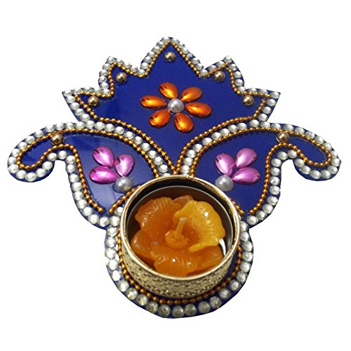 Buy Traditional Acrylic Diya Blue Cut Online at Low Prices in India ...
