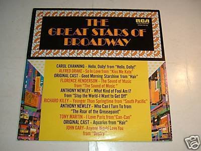 Carol Channing, Alfred Drake, Florence Henderson, Anthony Newley ...