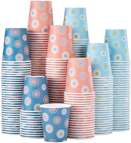 Amazon.com: SIUQ 600 Pack 5 oz Paper Cups, Disposable Mini Bathroom ...