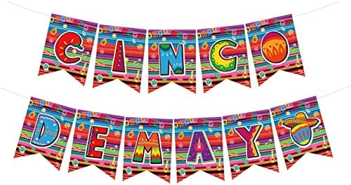 Amazon.com: Kitticcino 3 Set Happy Birthday Banner Mexican Theme Party ...
