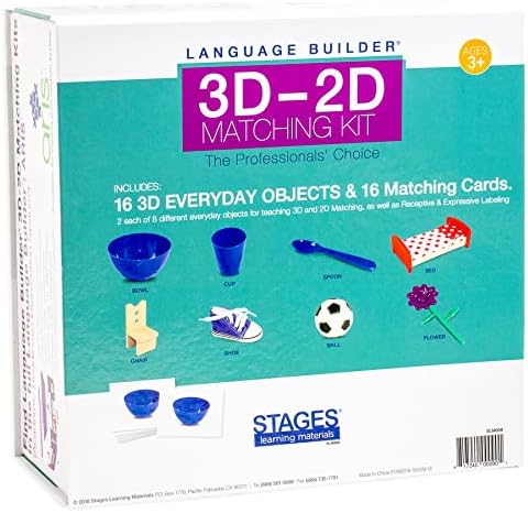 Buy Stages Learning Language Builder 3D-2D Foods Matching Kit for ...