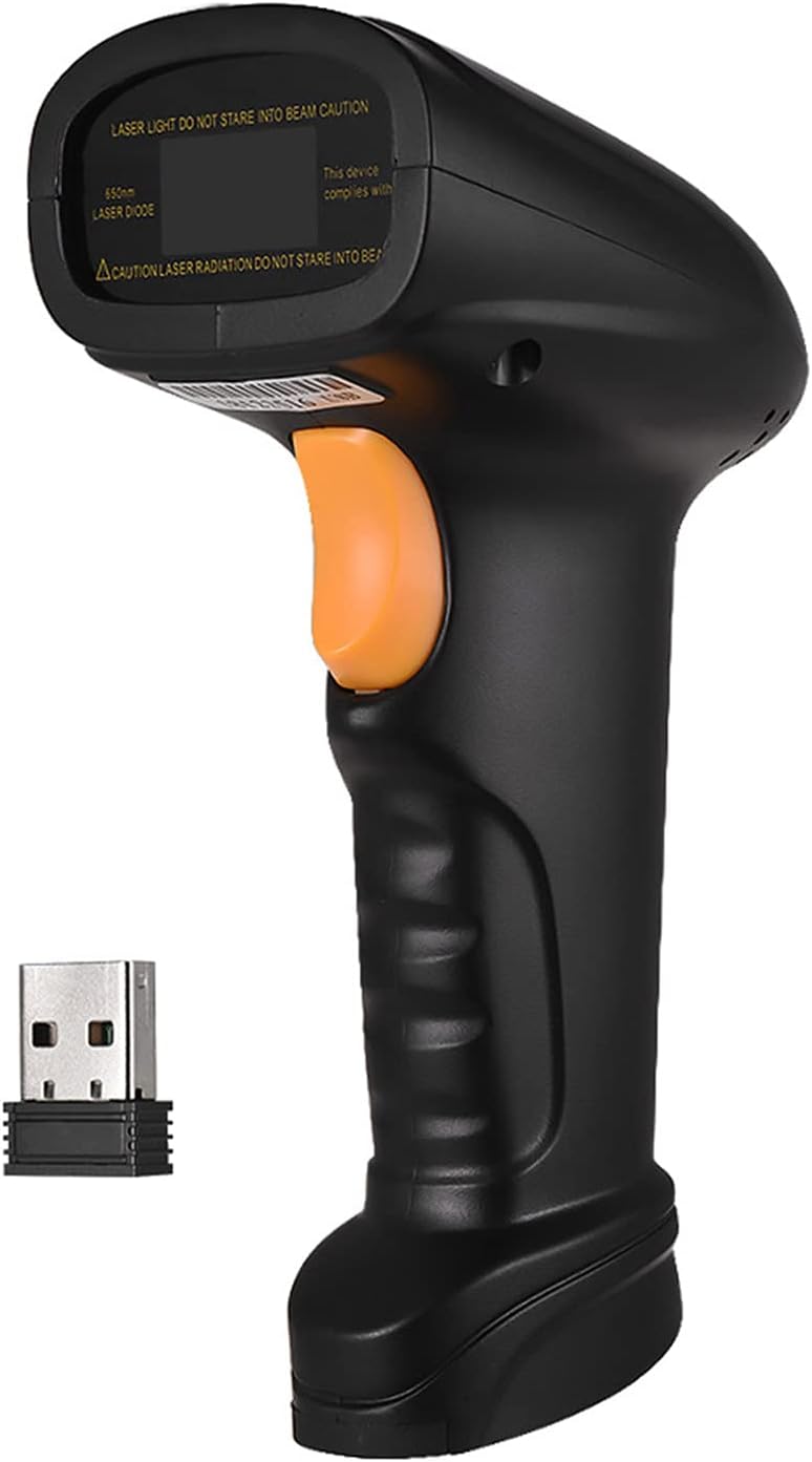 Barcode Scanner, 2-in-1 2.4G Wireless Barcode Scanner&USB Wired Barcode ...
