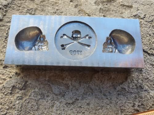Amazon.com: Skull Impression Die Faces Jewelry Making, Skull Left and ...