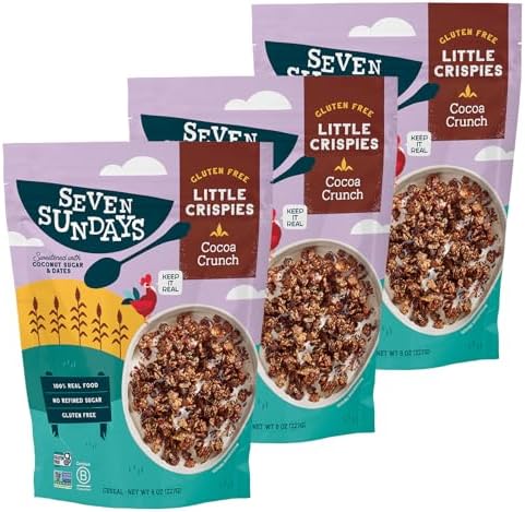 Amazon.com: Seven Sundays Little Crispies Cereal, High Protein, Gluten ...