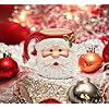 Amazon.com: Cosmos Gifts Christmas Santa Mug 10 oz, 3-7/8" H : Home ...