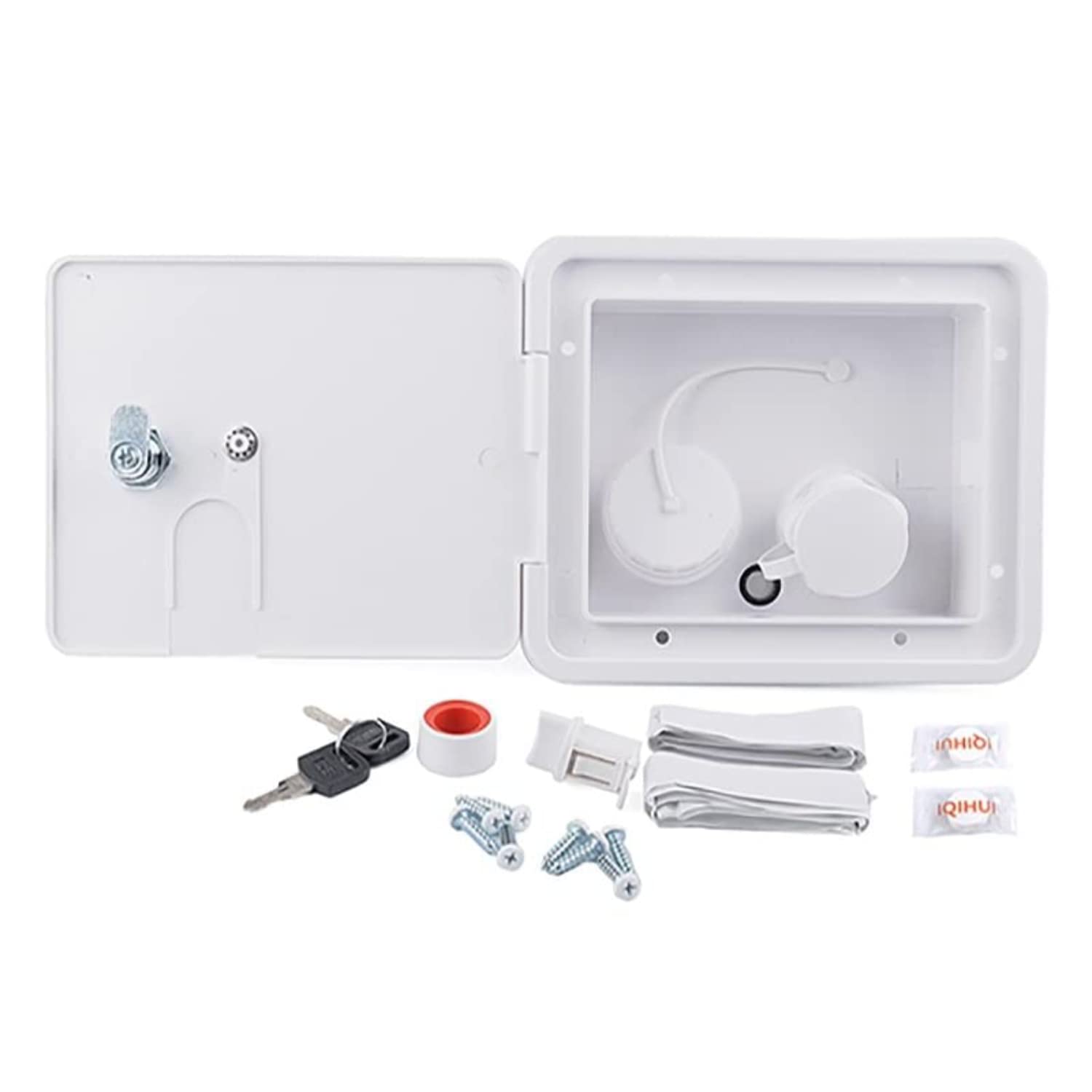 Totmox White Gravity City Water Inlet Fill Dish Hatch Lock | Desertcart ...