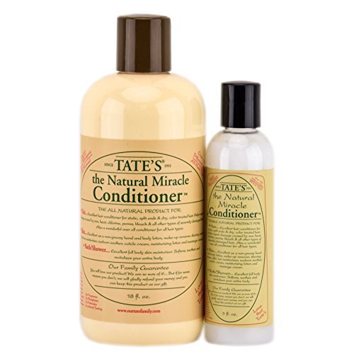 Amazon.com : Tate's Natural Miracle Conditioner - 18 fl oz with FREE 5 ...