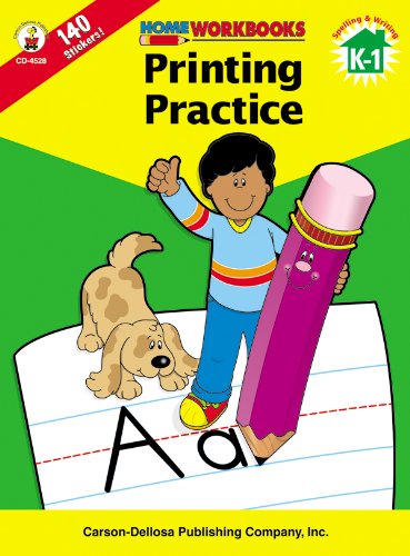 Printing Practice, Grades K - 1 (Home Workbooks): Carson-Dellosa ...