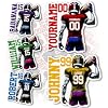 Amazon.com: Custom Football Sticker Personalized Name Number Football ...