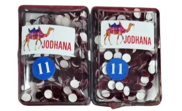Jodhana (Maroon Color No 11) Bindi Box Daily Use Simple Forehead Bindi ...