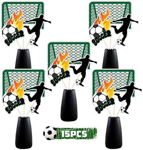 Amazon.com: Soccer Table Centerpiece Sticks, Soccer Table Topper ...