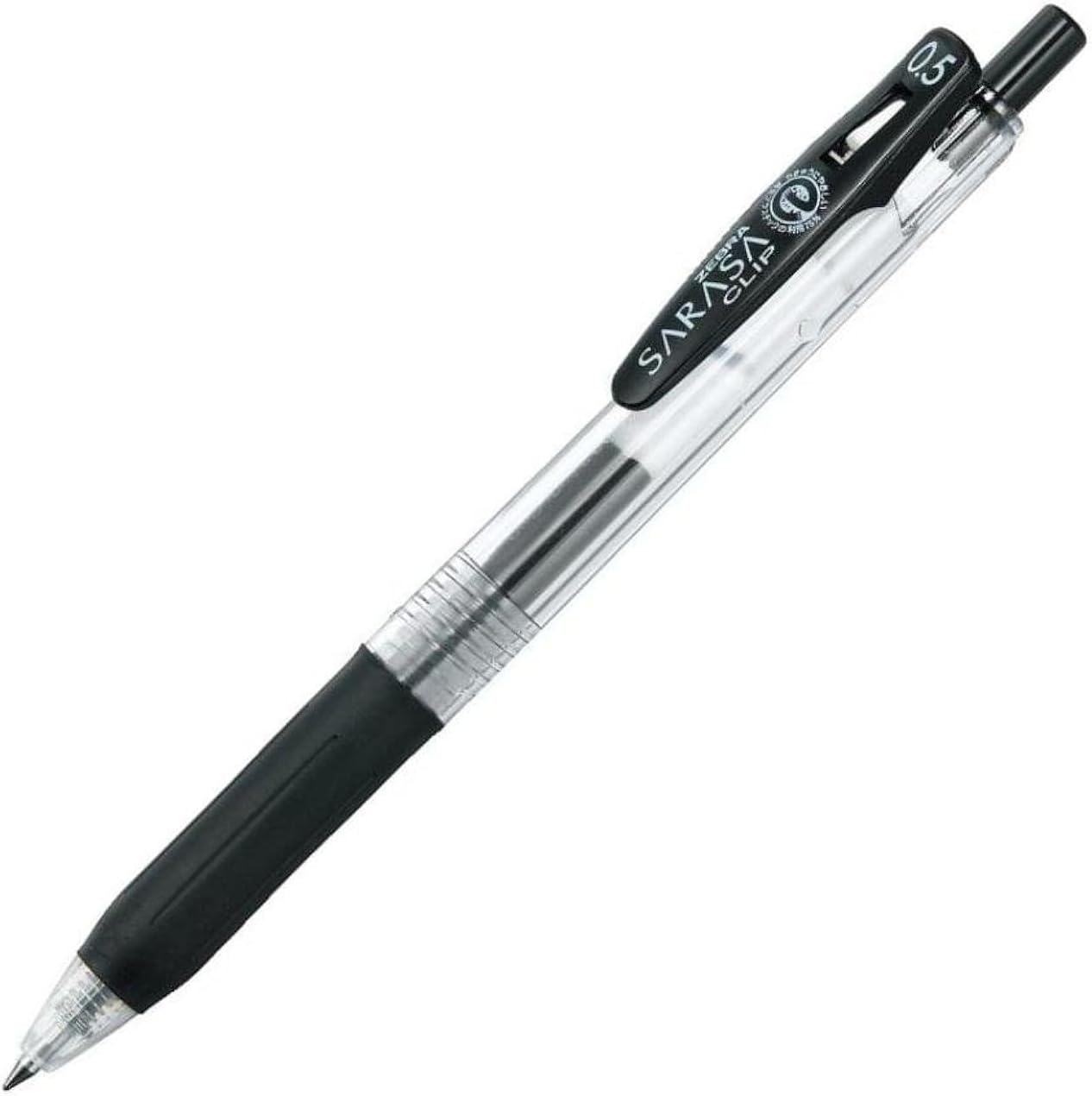 Amazon.com: Zebra 1 X Sarasa Push Clip Gel Ink Pen - 0.5 mm - Black ...