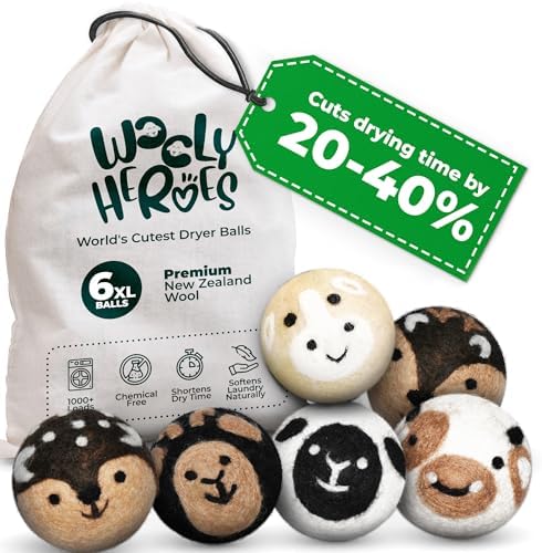 Amazon.com: WoollyPals Wool Dryer Balls (6-Pack, XL Size)- 100% New ...