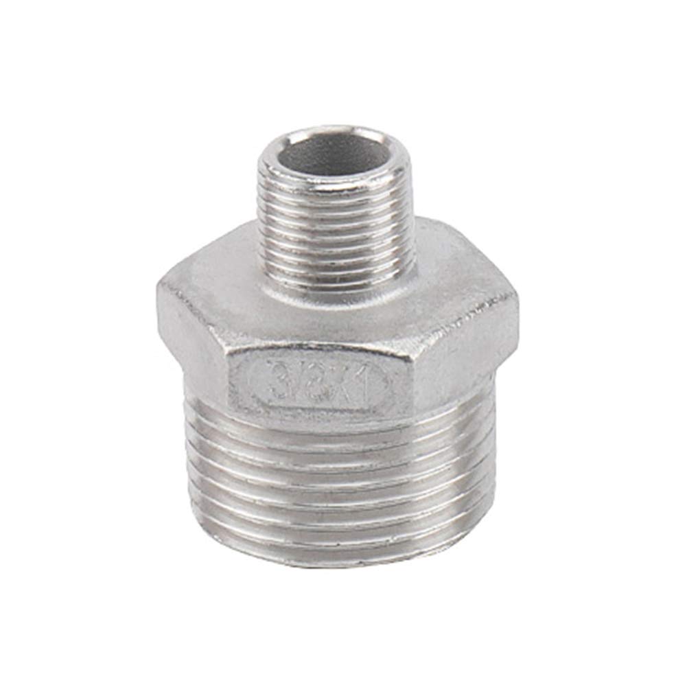 Snapklik.com : Reducing Hex Nipple, 304 Stainless Steel 1"x 3/8" NPT ...