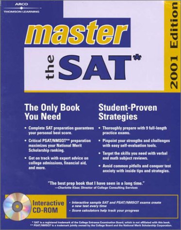 Master the Sat: 2001 Edition (Peterson's Master the SAT (w/CD)): Arco ...