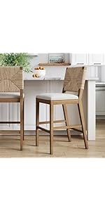 Amazon.com: Nathan James Gracie Modern Counter Height Bar Stool with ...