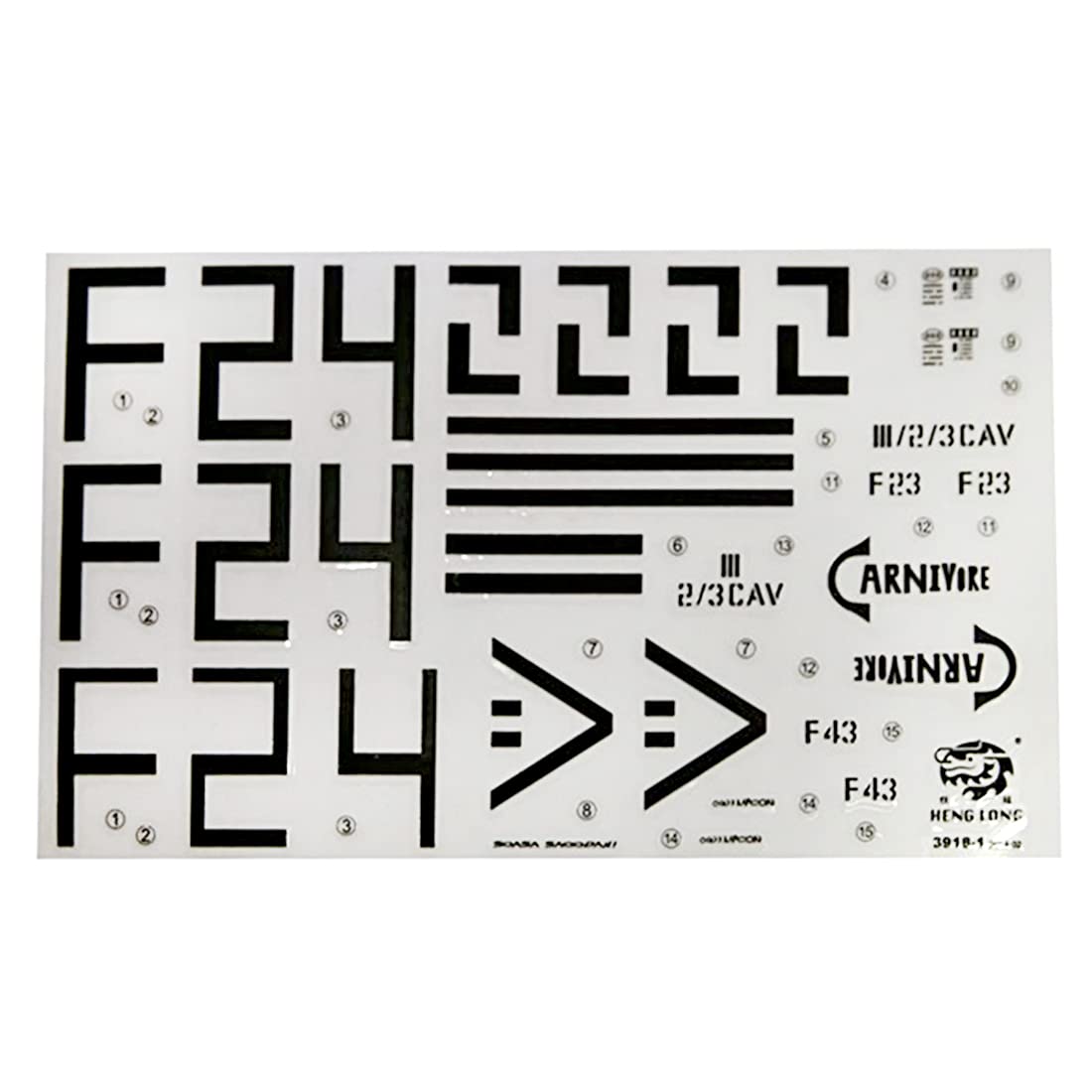 Heng Longoriginal Sticker Set Decals Set For 1 16 Tank | Desertcart Ireland