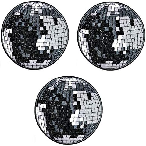 Amazon.com: Umama Patch Set of 3 Cute Ball Disco Craft Fabric Music ...