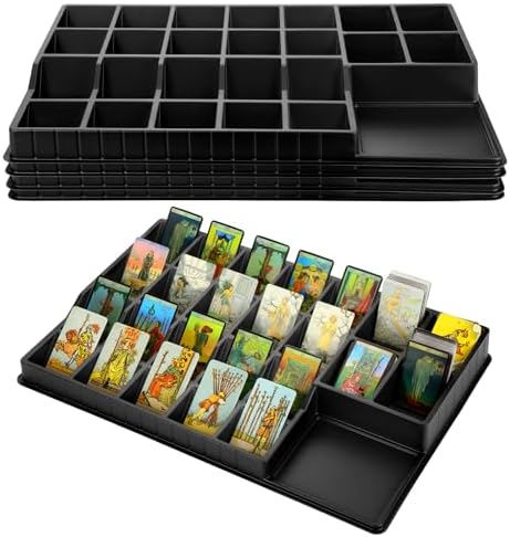 Amazon.com: Card Sorting Tray - Stackable Trading Cards Organizer - 15 ...