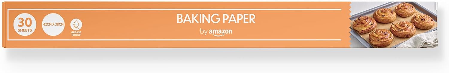 Amazon.com: by Amazon Baking Paper, 30 sheets (42cm x 38cm), 12.6 ...