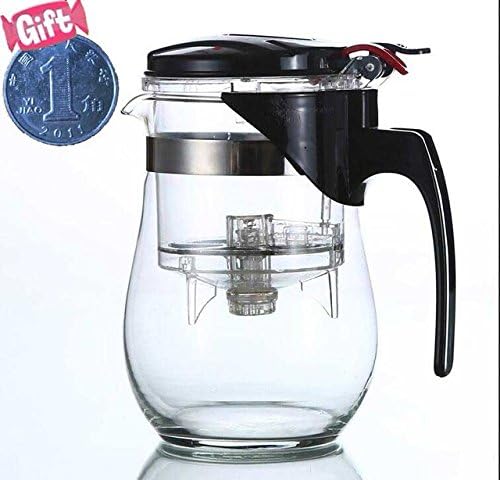 Amazon.com: Manual Teapot With Stainless Steel Filter Glass Tea Pot ...