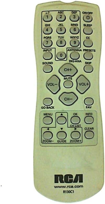 Amazon.com: RCA Remote R130c1 for L32wd12 L32wd12yx7 L37wd12 32v434t ...