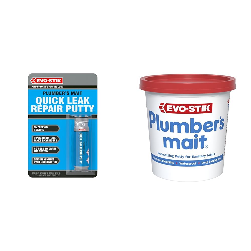 EVO-STIK Plumber's Mait Quick Leak Repair Putty, Instant Repairs for ...