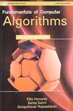 Amazon.in: Buy Fundamentals of Computer Algorithms by Sartaj Sahni and Sanguthevar Rajasekaran ...