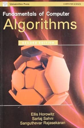Amazon.in: Buy Fundamentals of Computer Algorithms by Sartaj Sahni and ...