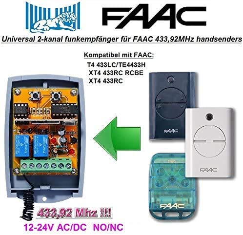 FAAC Compatible Radio Receiver Module in Housing 2-Channel Universal ...