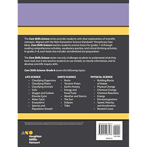 Snapklik.com : Steck-Vaughn Core Skills Science: Workbook Grade 6
