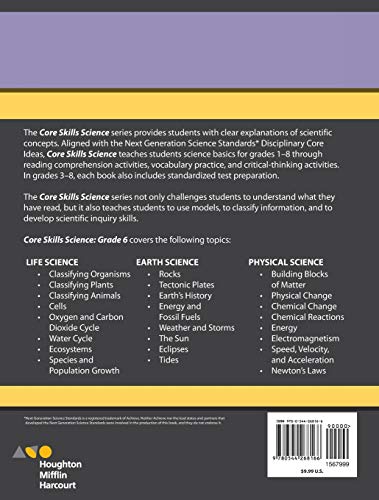 Snapklik.com : Steck-Vaughn Core Skills Science: Workbook Grade 6