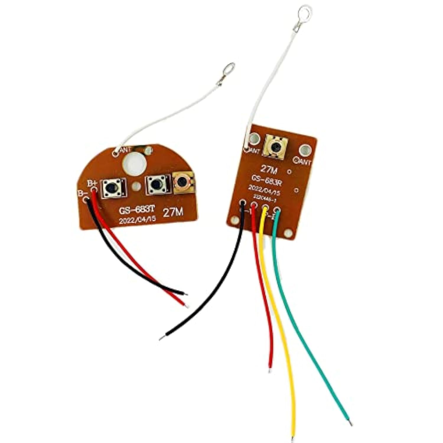 Amazon.com: 27MHZ Two-Way Remote Control Board RC Transmitter and ...